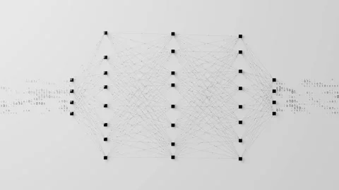 Neural network model, LLM structure anim... | Stock Video | Pond5
