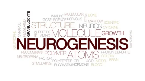 Neurogenesis animated word cloud, text d... | Stock Video | Pond5