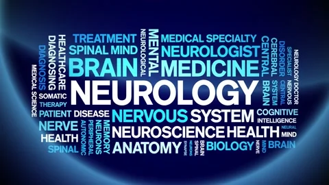 Neurology animated word cloud,animation ... | Stock Video | Pond5
