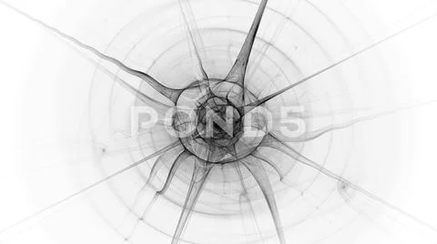 Neuron with axons, inverted black and white abstract texture: Graphic ...