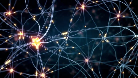 Neurons connection and communication in ... | Stock Video | Pond5