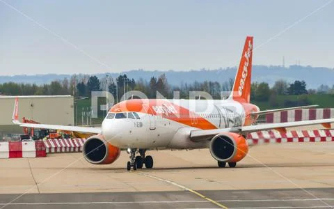 New Airbus A320 Neo plane operated by Easyjet Stock Photo #107883520