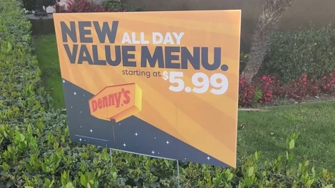 New All Day Value Menu Starting at $5.99... | Stock Video | Pond5