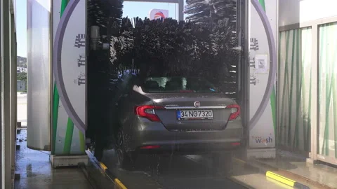 New automatic car wash, time lapse | Stock Video | Pond5