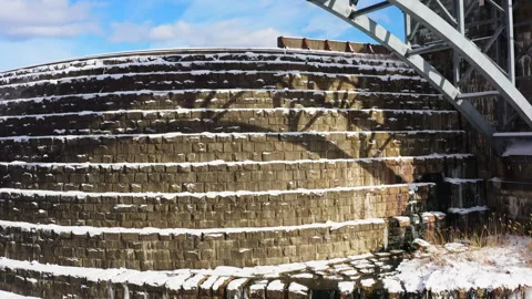 New Croton Dam Bridge Fly-Up with Trickl... | Stock Video | Pond5