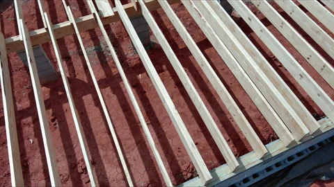 New custom home installation of wood flo... | Stock Video | Pond5