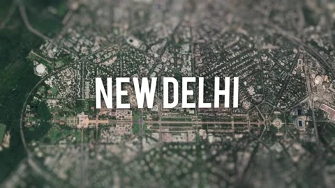 New Delhi, Capital of India On Physical ... | Stock Video | Pond5