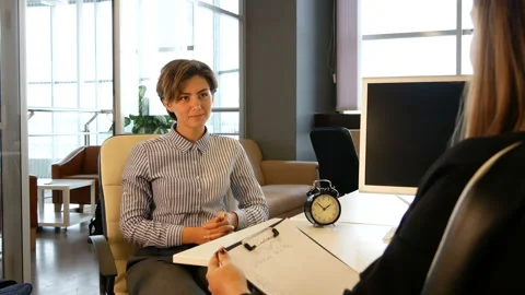 Employee Interview Stock Footage ~ Royalty Free Stock Videos | Pond5