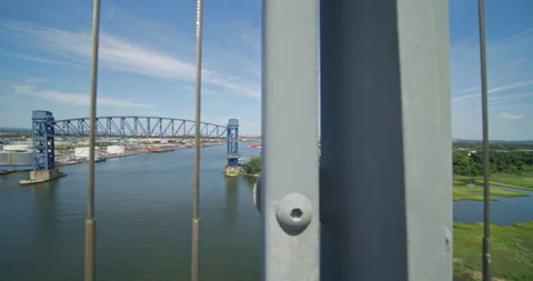 The New Goethals Bridge, Arthur Kill Ver... | Stock Video | Pond5
