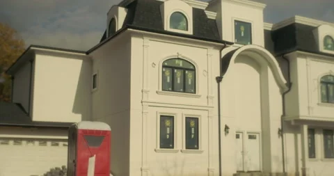New Home Construction nearly Completed | Stock Video | Pond5