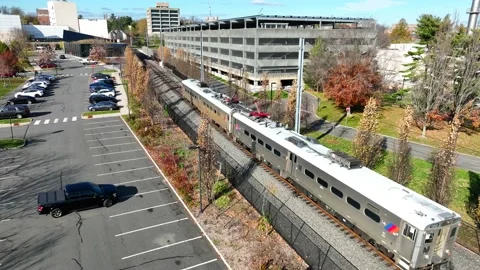 New Jersey Transit. NJT commuter rail li... | Stock Video | Pond5