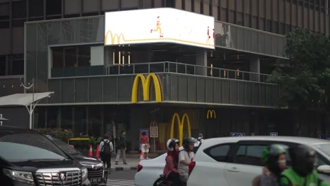 New location of the first and iconic McD... | Stock Video | Pond5