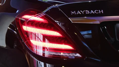 The new Mercedes-Benz Maybach rear LED h... | Stock Video | Pond5