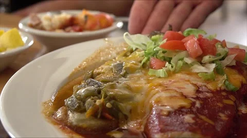 New Mexican Chile Relleno Plate | Stock Video | Pond5