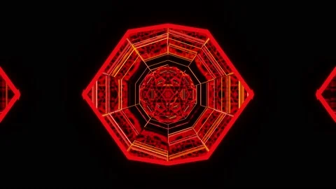 New Red fire party travel tunnel backgro... | Stock Video | Pond5