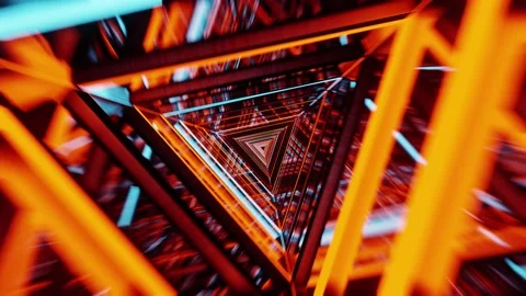 New rotated VJ loop triangle background ... | Stock Video | Pond5