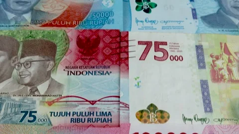new series of rupiah banknotes. rupiah c... | Stock Video | Pond5