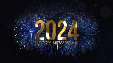 New Years countdown, new year 2024, new ... | Stock Video | Pond5