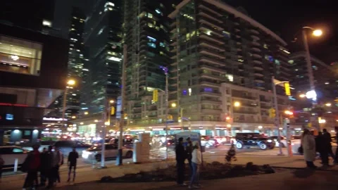 New Years Eve Downtown Intersection With... | Stock Video | Pond5