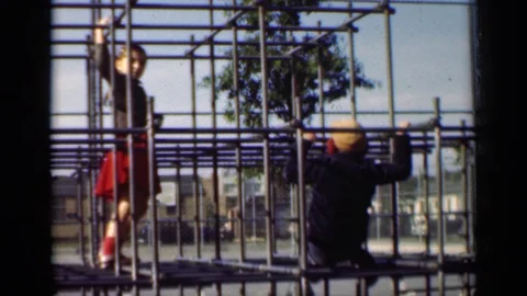 NEW YORK-1947: Old Footage Of Kids Playi... | Stock Video | Pond5