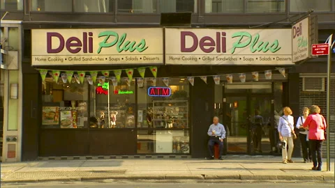 New York City - Deli Storefront | Stock Video | Pond5