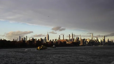 New York City epic skyline of the modern... | Stock Video | Pond5