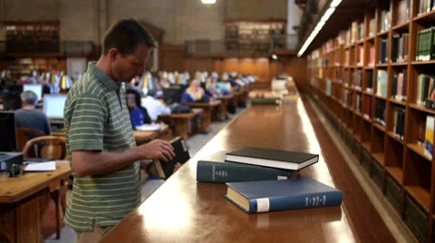 Public Library Stock Video Footage | Royalty Free Public Library Videos ...