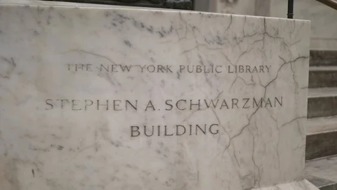 The New York Public Library Stephen Schw... | Stock Video | Pond5