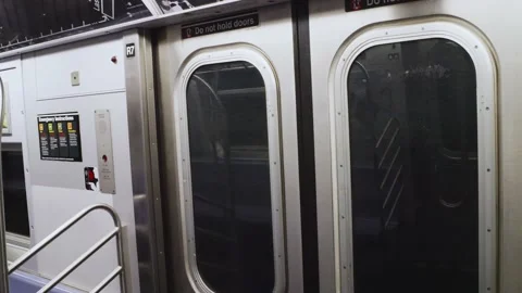 New York Subway Doors Opening and Closin... | Stock Video | Pond5