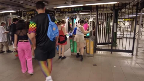 New York subway station | Stock Video | Pond5