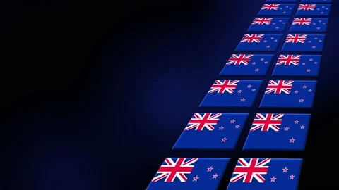New Zealand Flag Animated Background 3d ... | Stock Video | Pond5