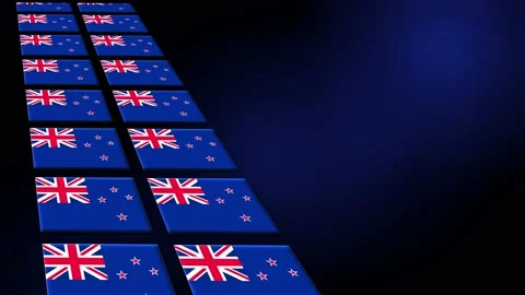 New Zealand Flag Animated Background 3d ... | Stock Video | Pond5
