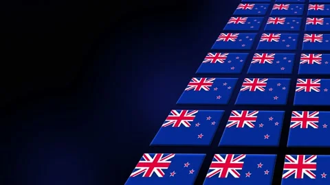 New Zealand Flag Animated Background 3d ... | Stock Video | Pond5