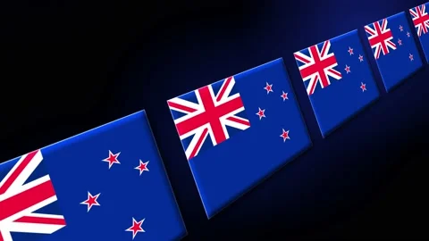 New Zealand Flag Animated Background 3d ... | Stock Video | Pond5