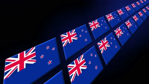 New Zealand Flag Animated Background 3d ... | Stock Video | Pond5