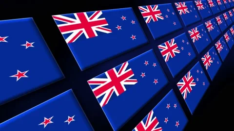 New Zealand Flag Animated Background 3d ... | Stock Video | Pond5