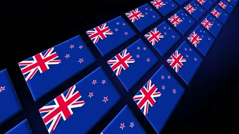 New Zealand Flag Animated Background 3d ... | Stock Video | Pond5