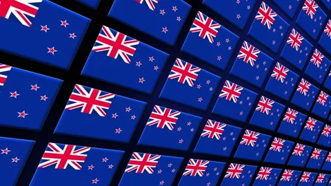 New Zealand Flag Animated Background 3d ... | Stock Video | Pond5