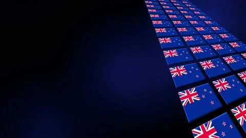 New Zealand Flag Animated Background 3d ... | Stock Video | Pond5