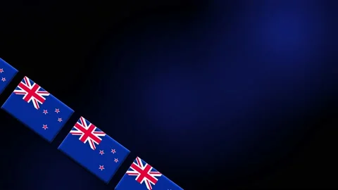 New Zealand Flag Animated Background 3d ... | Stock Video | Pond5