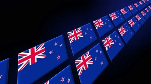 New Zealand Flag Animated Background 3d ... | Stock Video | Pond5