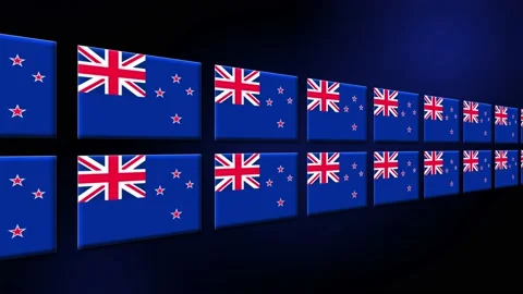 New Zealand Flag Animated Background 3d ... | Stock Video | Pond5