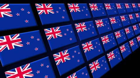 New Zealand Flag Animated Background 3d ... | Stock Video | Pond5