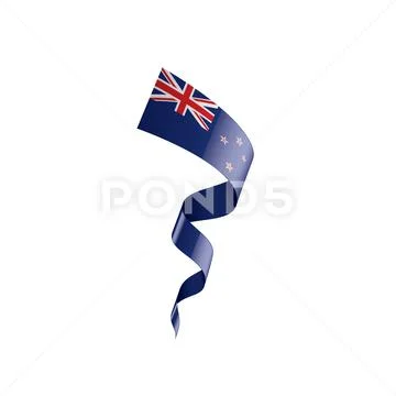 New Zealand flag, vector illustration on a white background ~ Clip Art #100538339