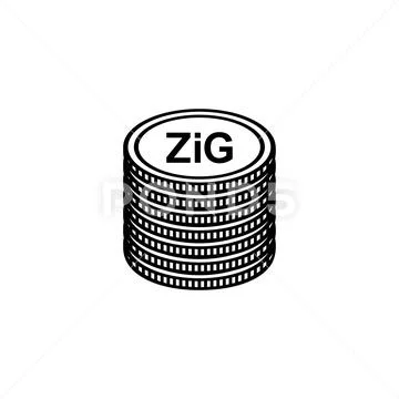 New Zimbabwe Currency Symbol, The Zimbabwe Gold Icon, ZiG Sign ...