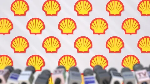 News conference of SHELL, press wall wit... | Stock Video | Pond5