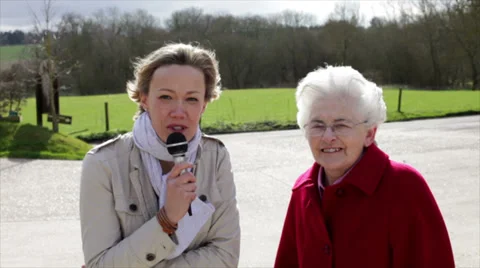 News Reporter On Location Stock Footage ~ Royalty Free Stock Videos | Pond5