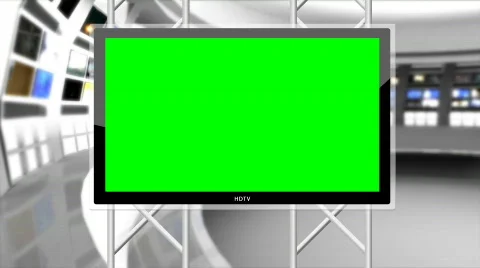 News Studio 9 - Virtual Green Screen New... | Stock Video | Pond5
