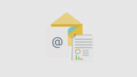 newsletter email icon animation loop mot... | Stock Video | Pond5