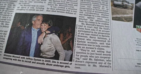 Newspaper Coverage of Jeffrey Epstein a... | Stock Video | Pond5